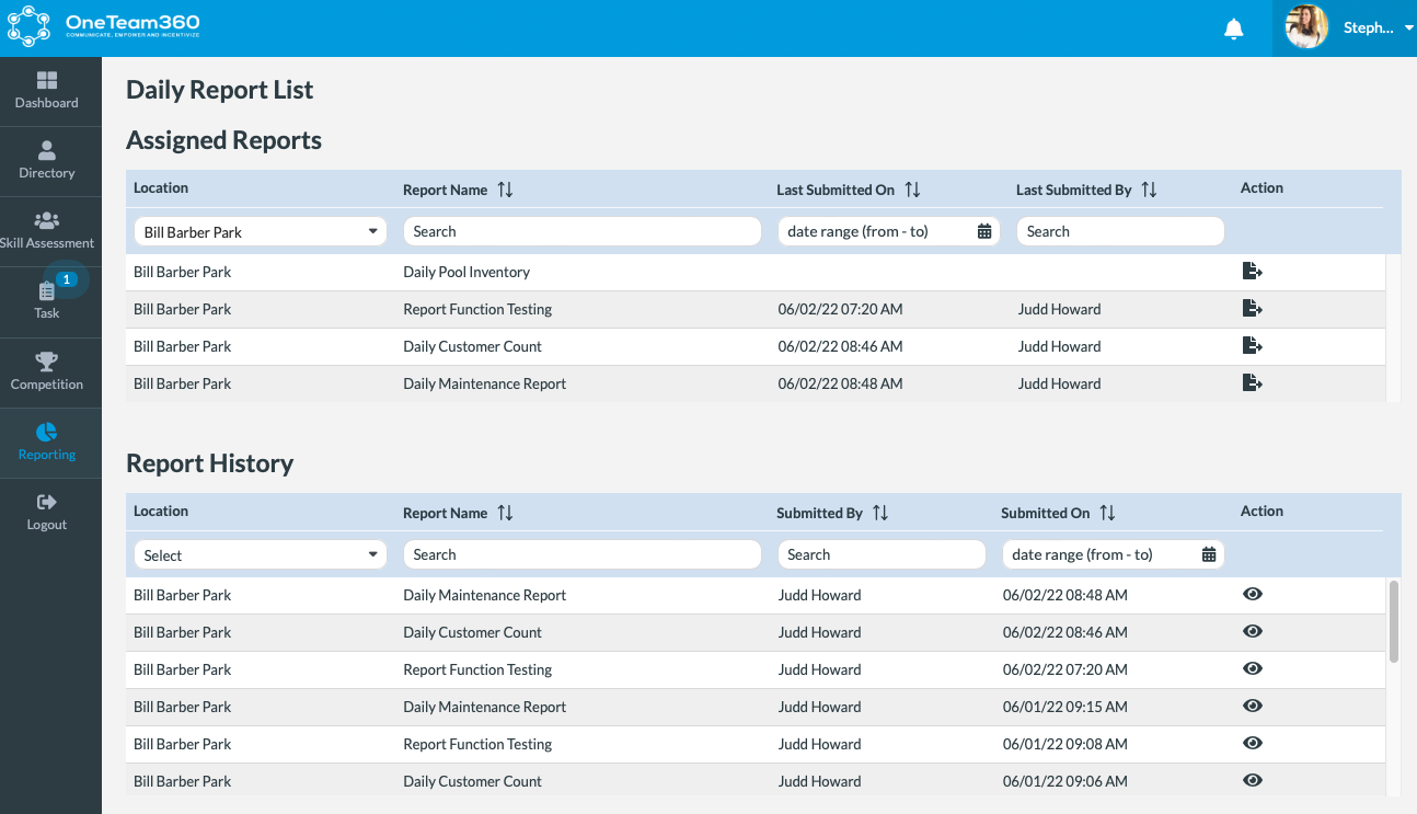 How do I submit a Daily Report?